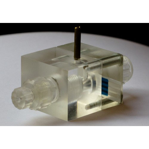 Flow-through wall-jet cell for Rusens sensors – Electrochemical Labs LLC