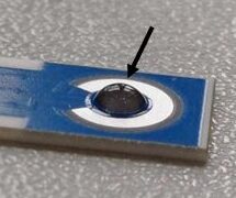 AC1. electrochemical sensor with a hydrophobic ring
